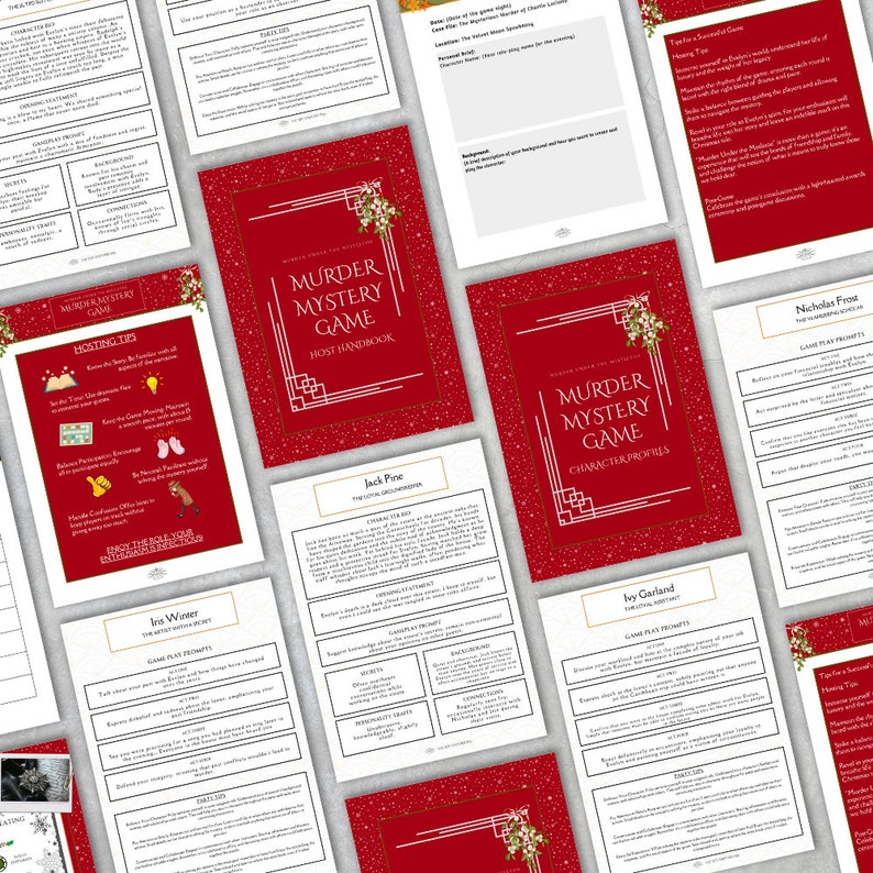 Murder Mystery Game Christmas Murder Mystery Game for up to 20 ...