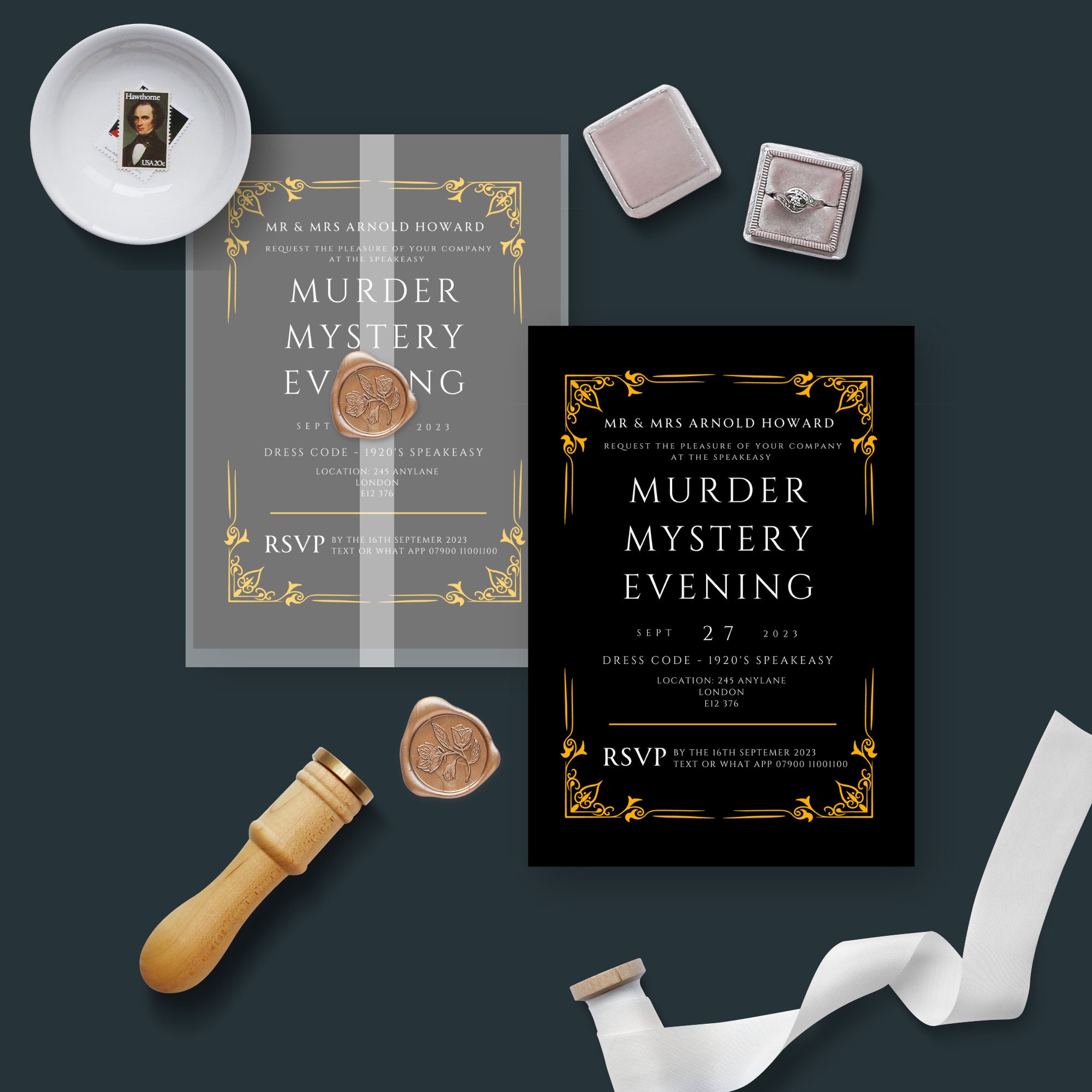 Murder Mystery Party Invitation | Detective True Crime Game | Pdf ...