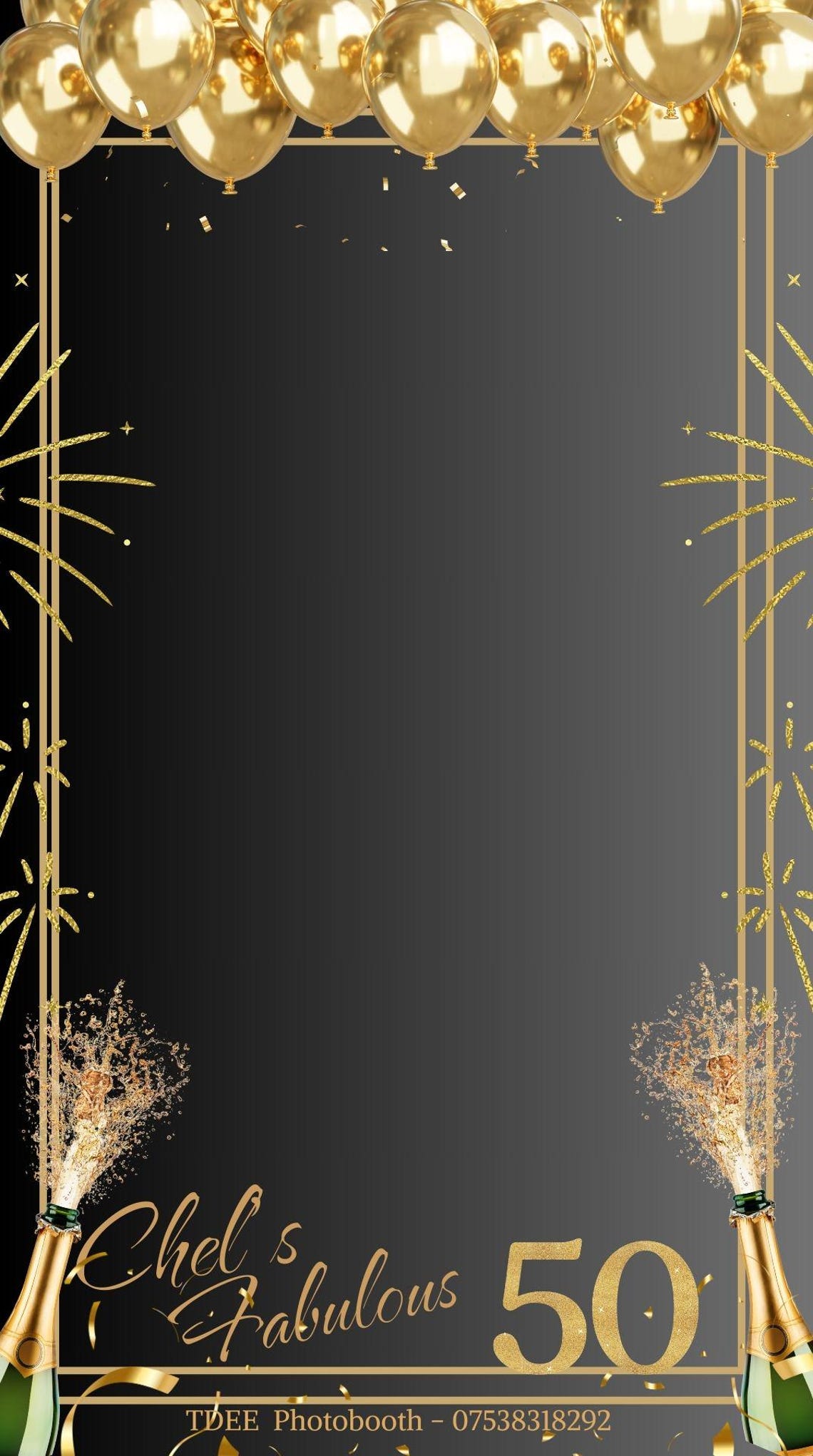 Custom Overlay for 360 Photo Booth, Personalised Overlay for 360 ...