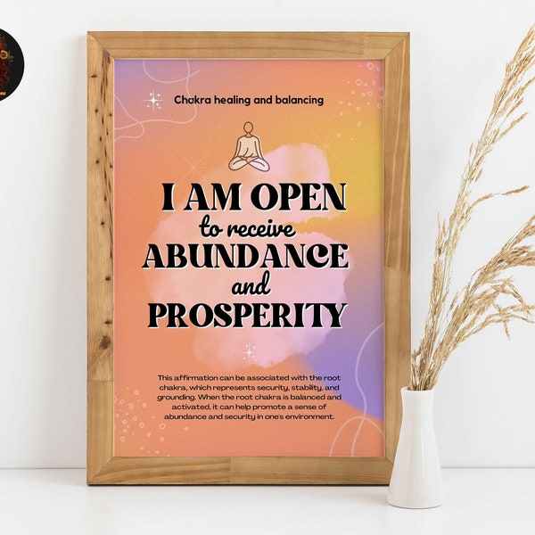 Abundance and Prosperity Poster - Etsy