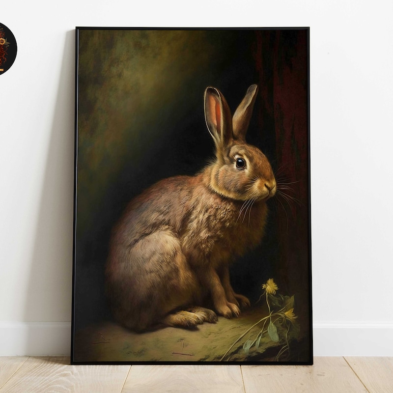 Rabbit Paintings - Etsy