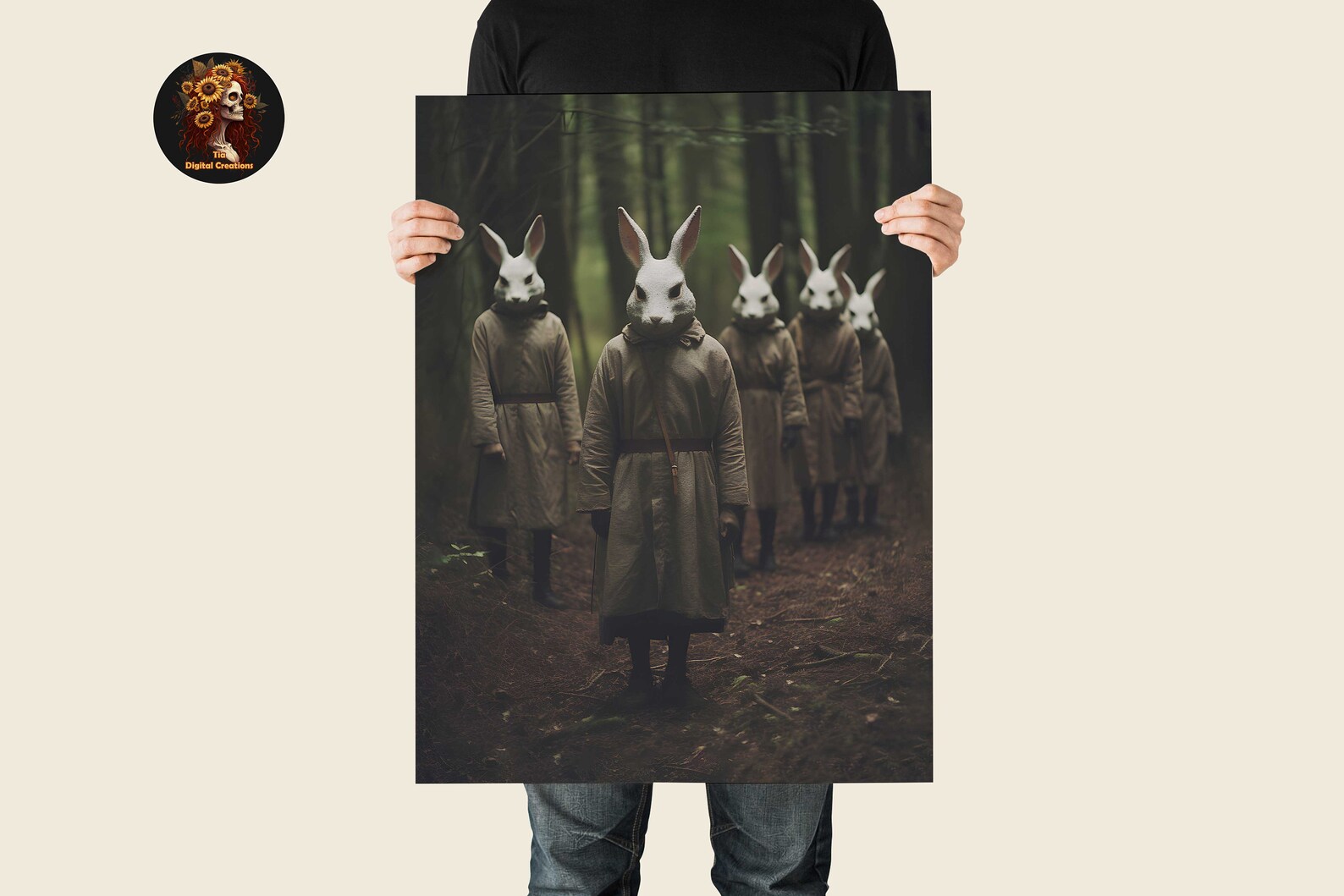 Dark Academia Art Print: Vintage Rabbit Cult Photo. Wicca - Etsy