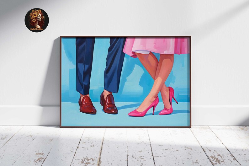Retro 50s Fashion Painting, Girly Maximalist Art (downloadable Print ...