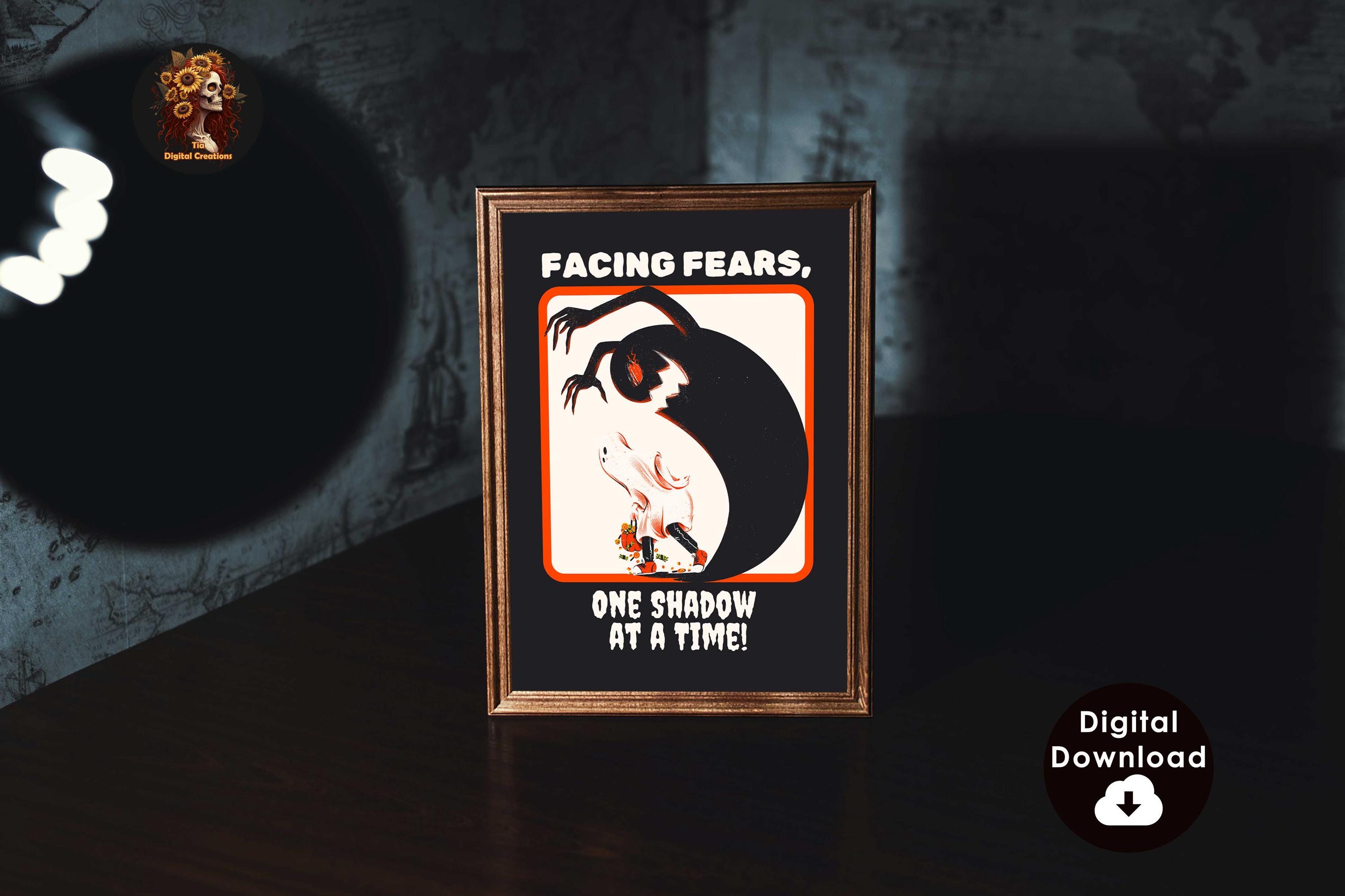 Ghost Painting PRINTABLE Art Print, Halloween Home Decor Abstract Cute ...