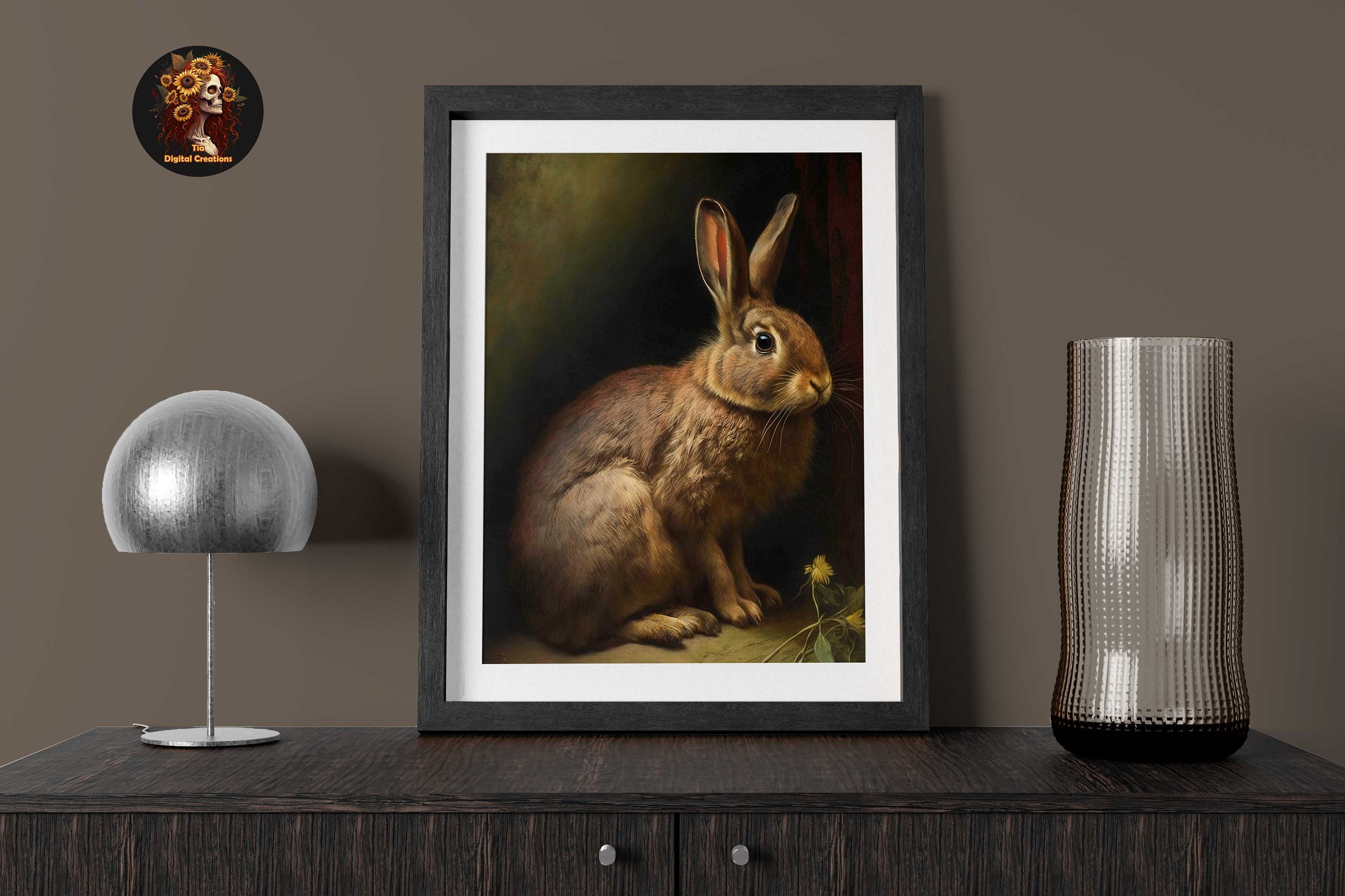 Moody Vintage Antique Rabbit Print Digital Download Easter - Etsy