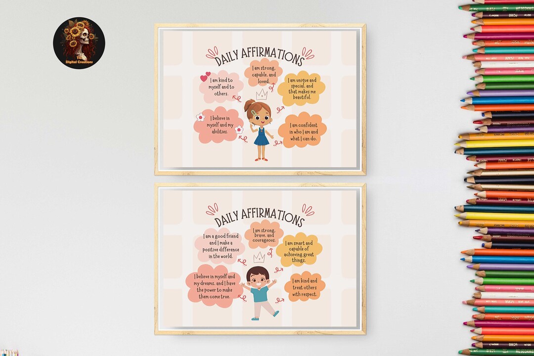 Affirmations for Kids, Classroom Posters, I Am Affirmations, Playroom ...