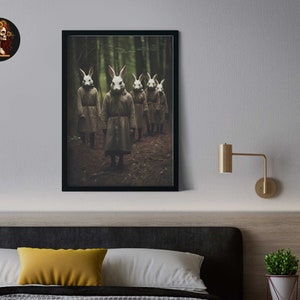 Dark Academia Art Print: Vintage Rabbit Cult Photo. Wicca - Etsy