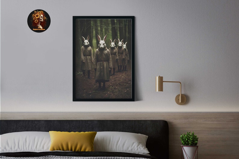 Dark Academia Art Print: Vintage Rabbit Cult Photo. Wicca - Etsy