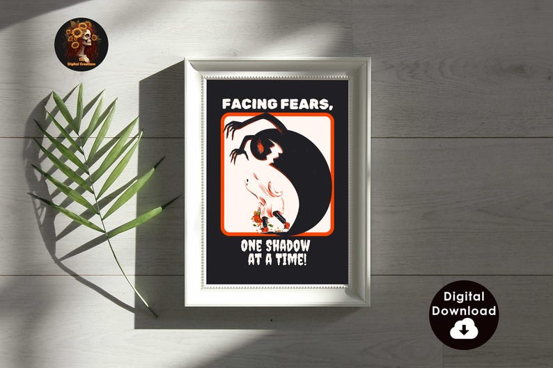 Ghost Painting PRINTABLE Art Print, Halloween Home Decor Abstract Cute ...