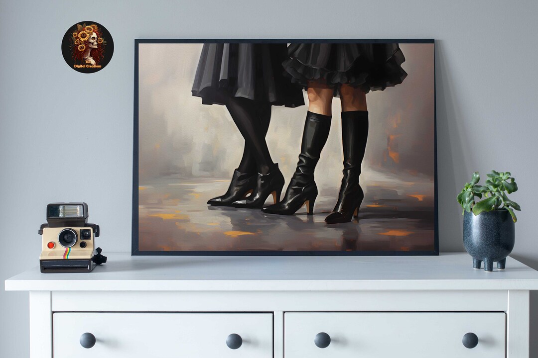 Lady in Black Vintage Print Home Decor | Dark Art Occult Poster Gothic ...