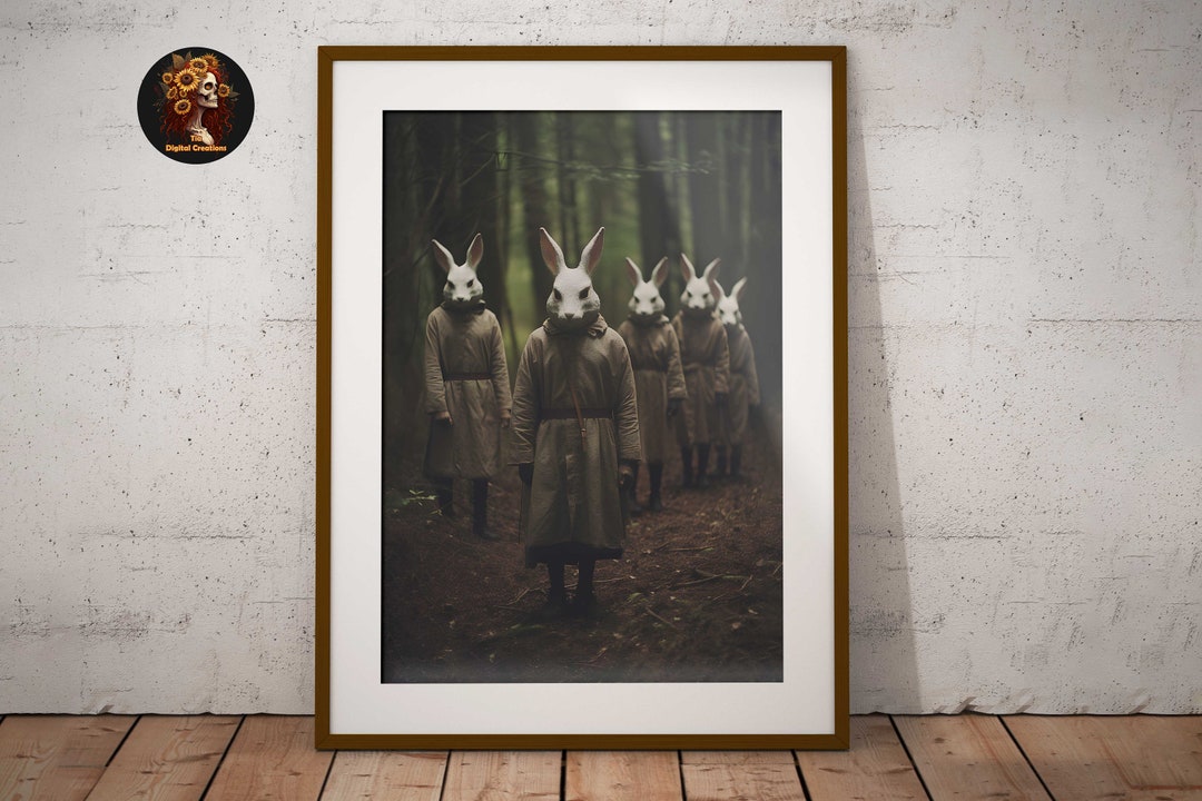 Dark Academia Art Print: Vintage Rabbit Cult Photo. Wicca - Etsy