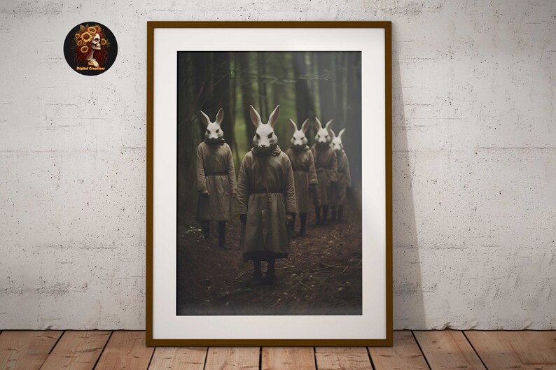 Dark Academia Art Print: Vintage Rabbit Cult Photo. Wicca - Etsy