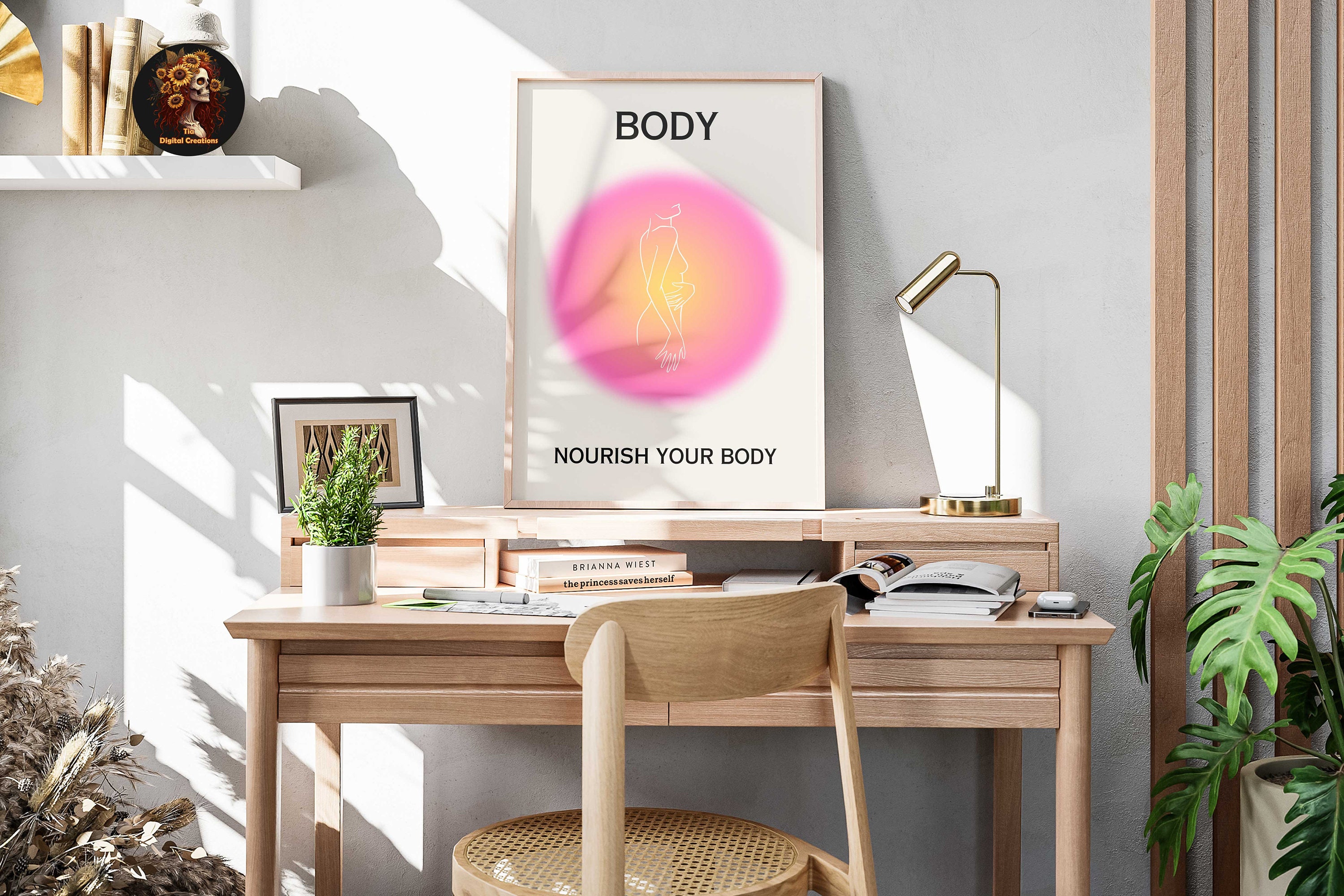 Geist Körper Seele Aura Poster 3-teilige Wandkunst, Aura Energie ...