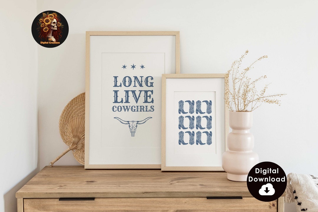Coastal Cowgirl Long Live Cowgirls DIGITAL DOWNLOAD | Art Print Wall ...