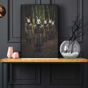 Dark Academia Art Print: Vintage Rabbit Cult Photo. Wicca - Etsy