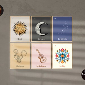 Mexican Loteria Prints Mexico Art Prints Mexico Wall Art Mexico Travel ...