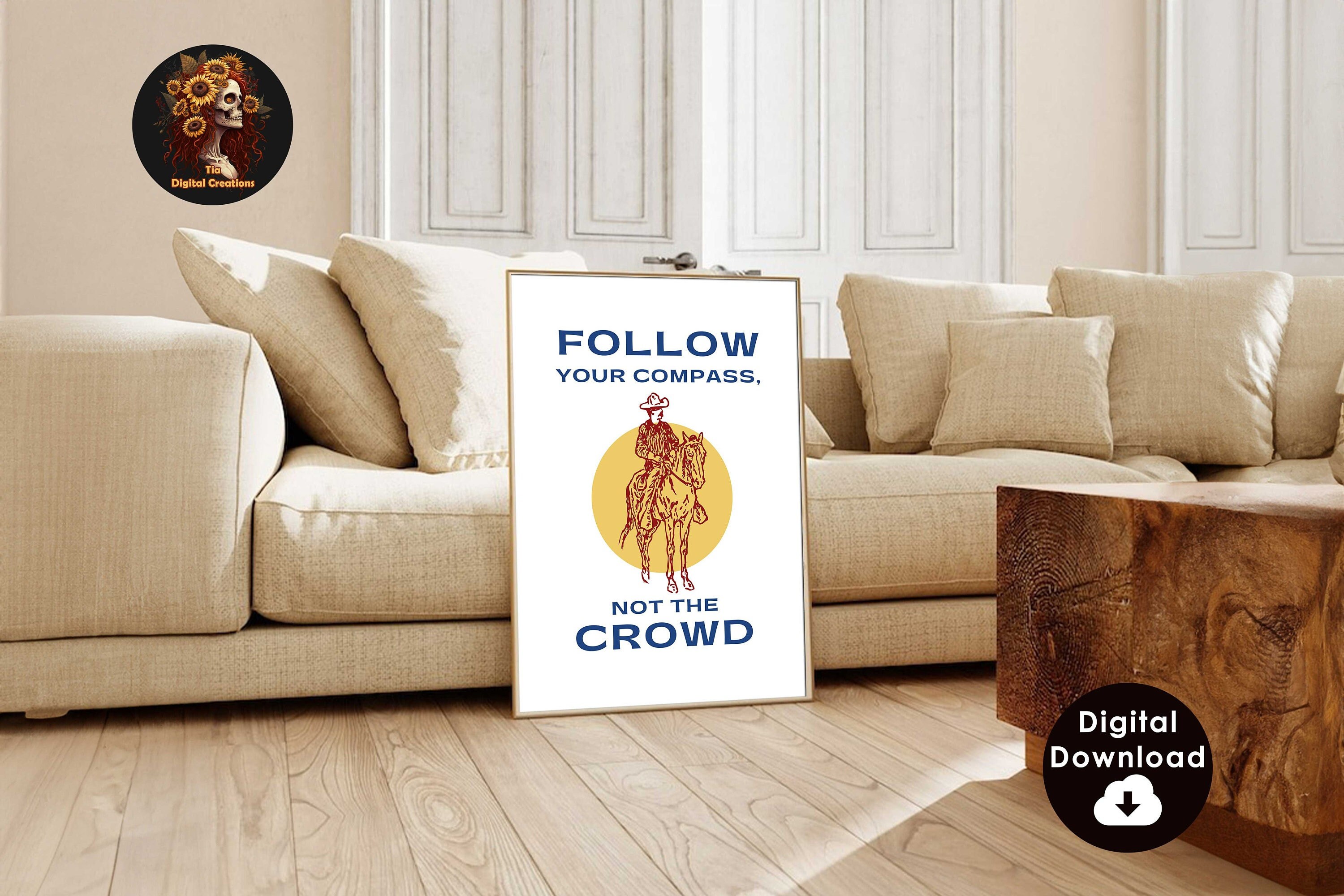 Western Horse & Cowboy Hat Art | Farmhouse Coastal Cowgirl Decor ...