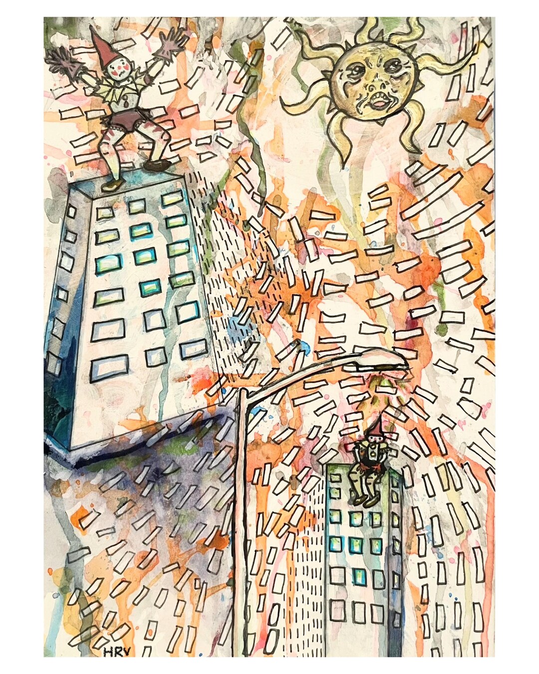 Clown Apocalypse Artistic City Landscape - Etsy