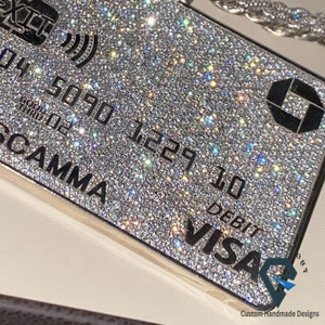 Fully Iced Out ATM Debit Card Pendant 14kt White Gold Plated ...