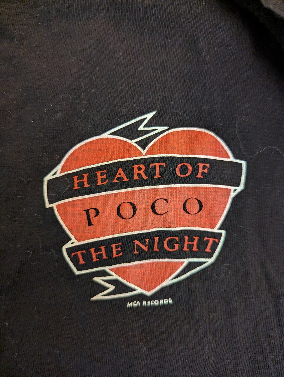 Poco - Heart of the Night - 1978 - Large 42-44 Short Sleeve Promo Tee ...