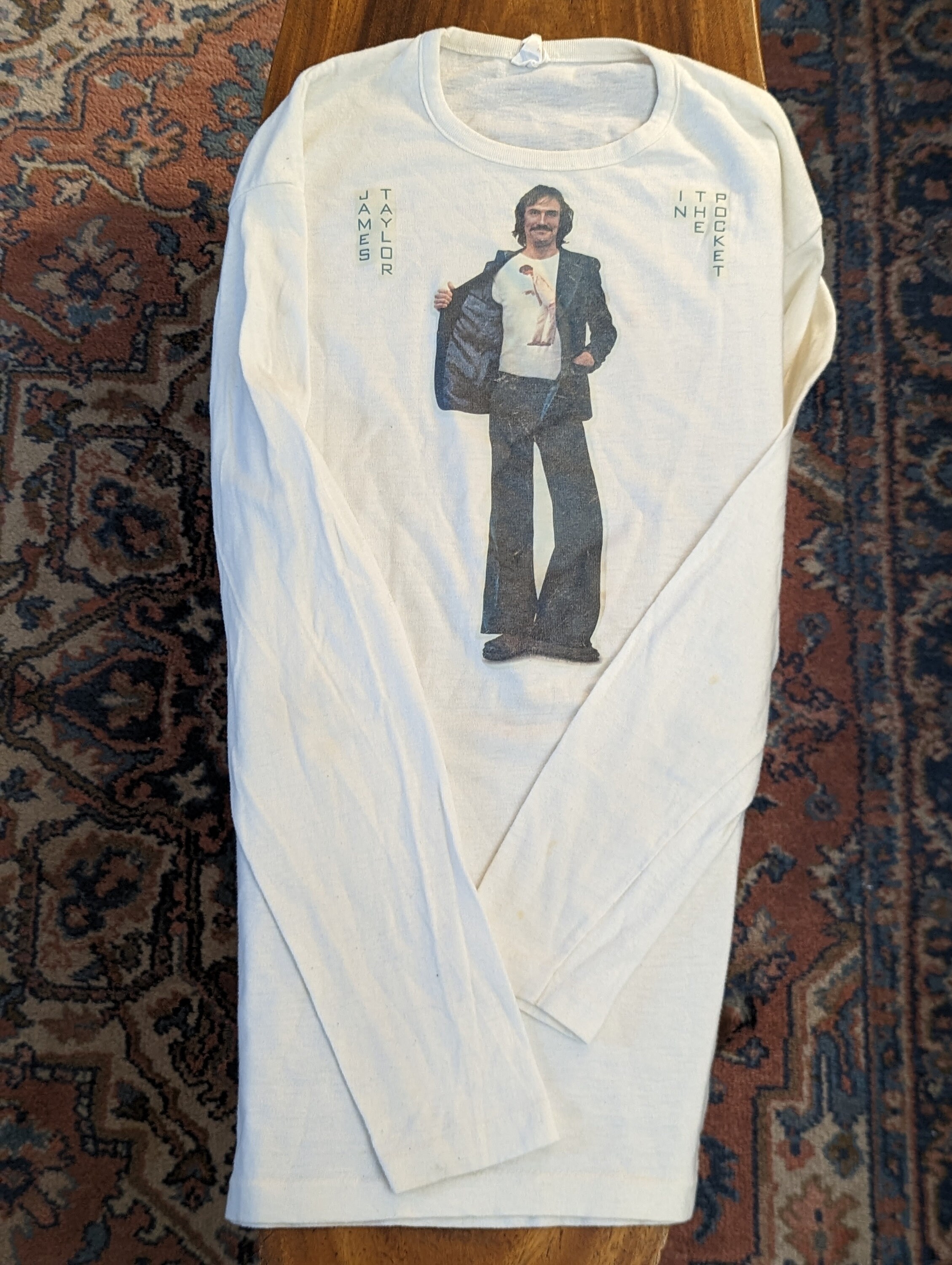 James Taylor - in the Pocket - 1976 - Double-sided XL Long Sleeve Promo ...