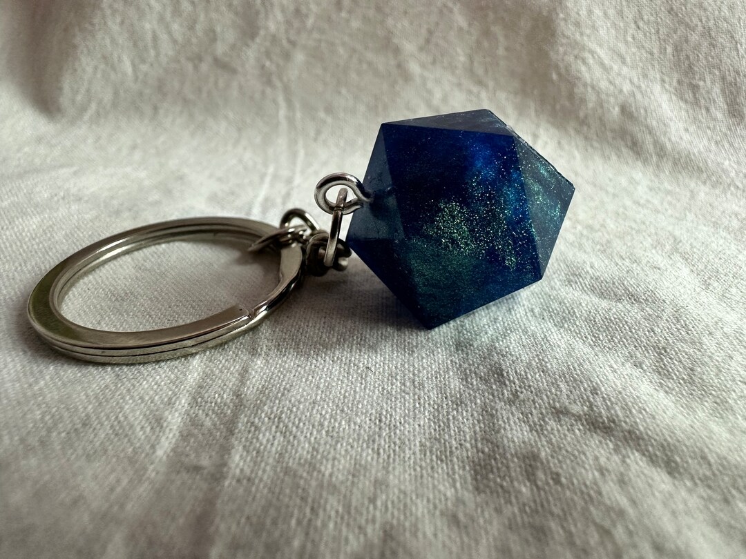 Blank D20 Keychain - Etsy