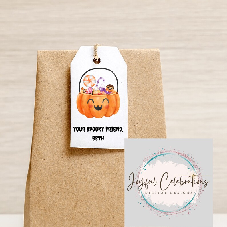 Halloween Trick or Treat Card, Gift Card, Printable Gift Tag, Trick ...