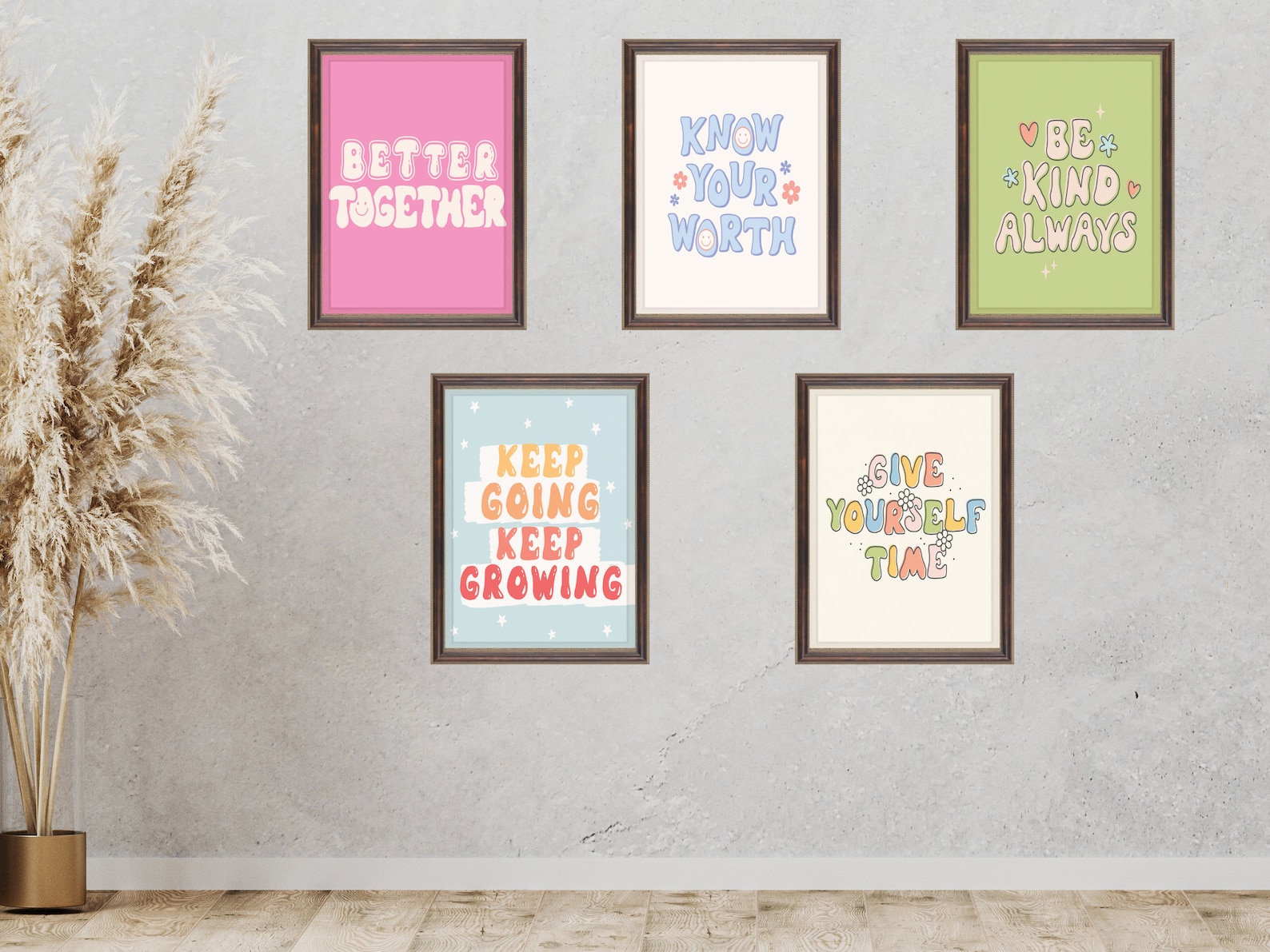 Printable Wall Art Poster Set, Set of 15 Poster, Positive Affirmation ...