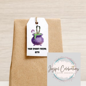 Halloween Trick or Treat Card, Gift Card, Printable Gift Tag, Trick ...