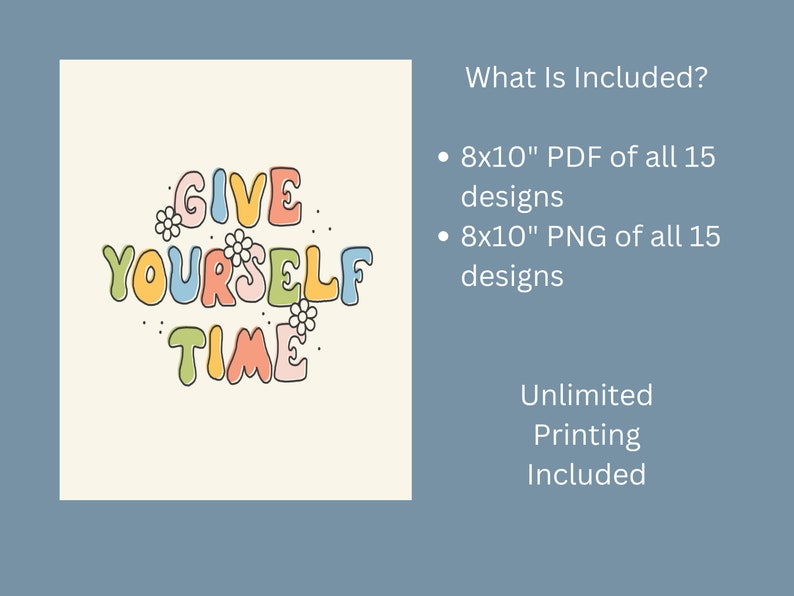 Printable Wall Art Poster Set, Set of 15 Poster, Positive Affirmation ...