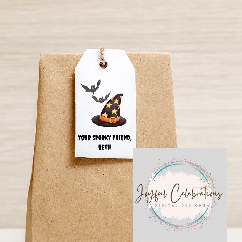 Halloween Trick or Treat Card, Gift Card, Printable Gift Tag, Trick ...