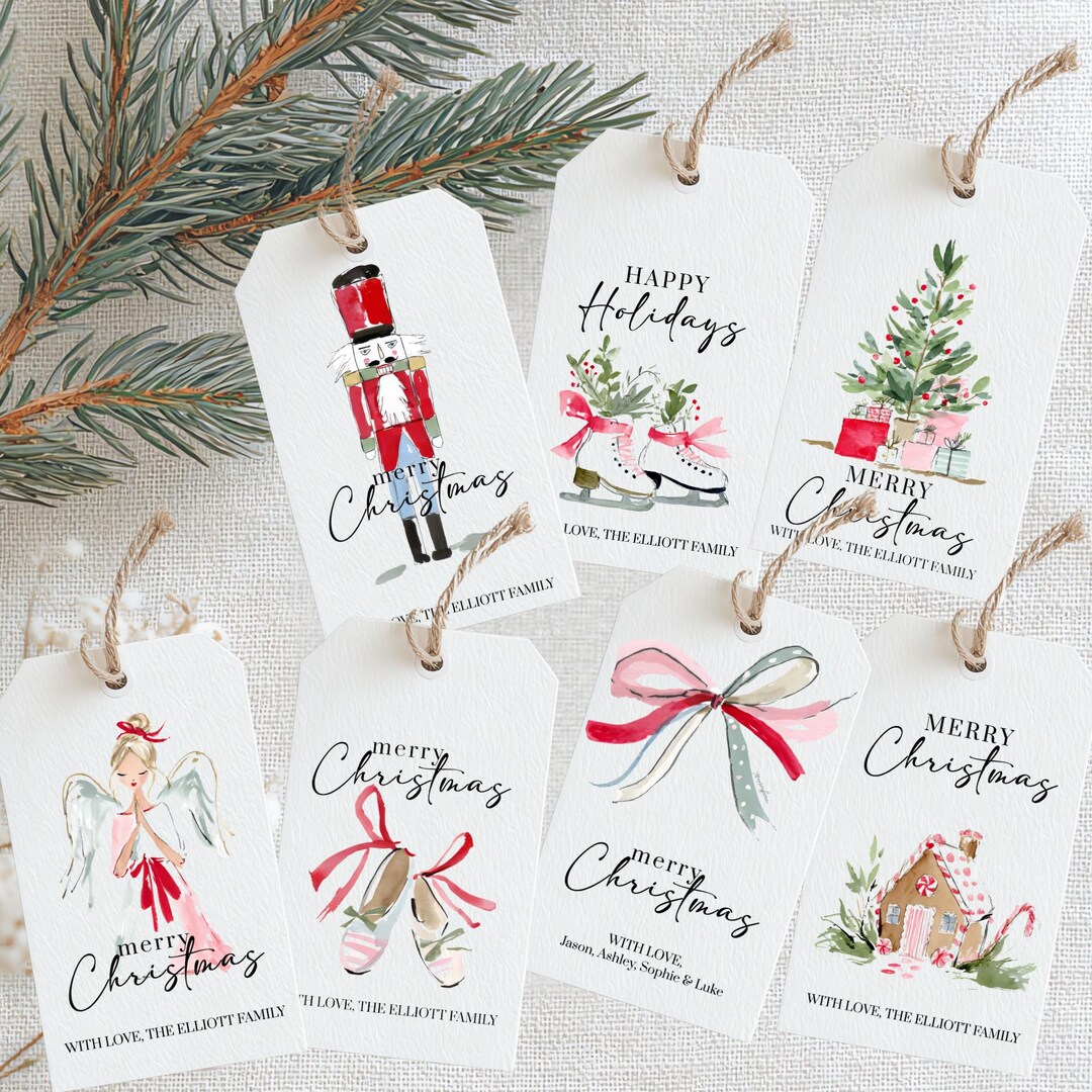 Editable Christmas Gift Tags Template | Printable Holiday Tags | DIY ...