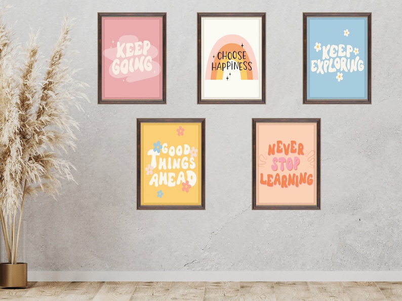 Printable Wall Art Poster Set Set of 15 Poster Positive - Etsy UK