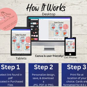Instant Download Ballerina Printable Valentine's Day Cards | Editable ...