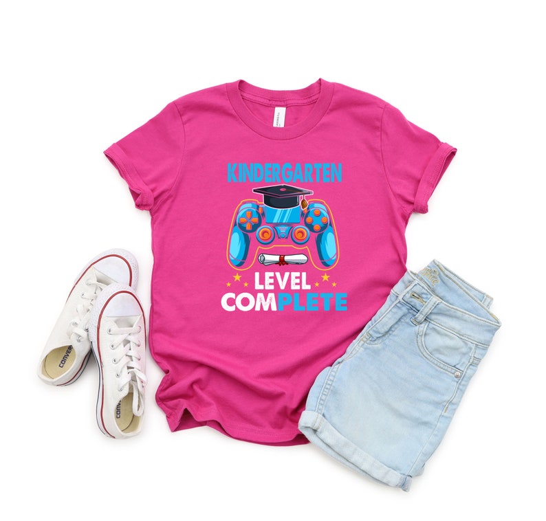Kindergarten Level Complete Gamer Graduation Shirt - Etsy