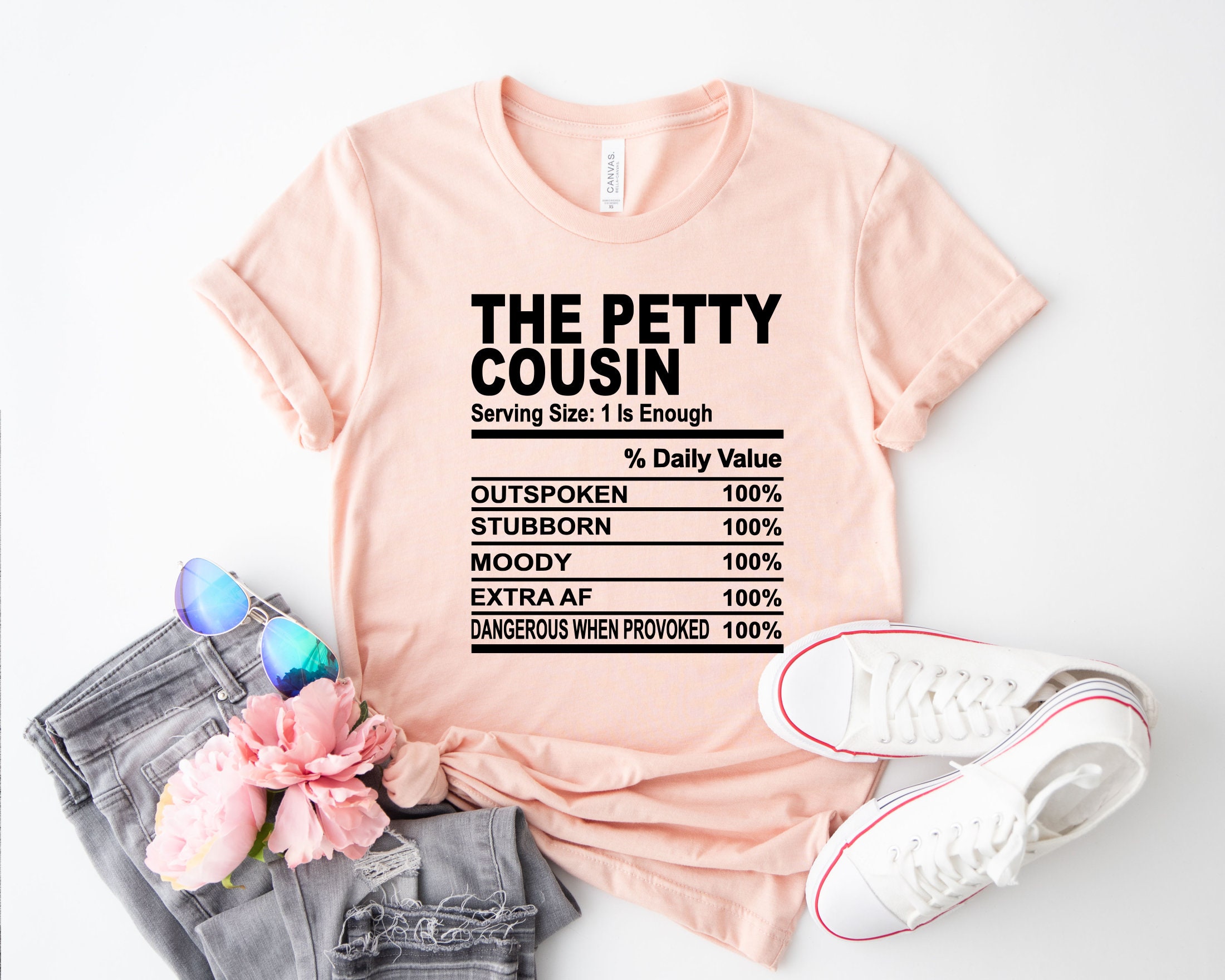 Cousin Nutrition Facts Shirts, Family Reunion Cousins Nutrition Facts ...