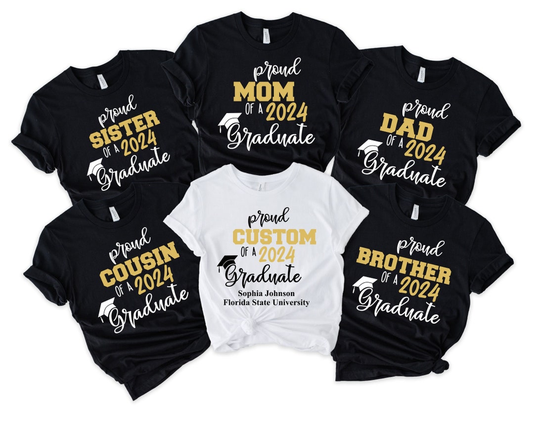 Custom Graduation Shirts, Custom Proud Family Shirt, Senior Shirts ...
