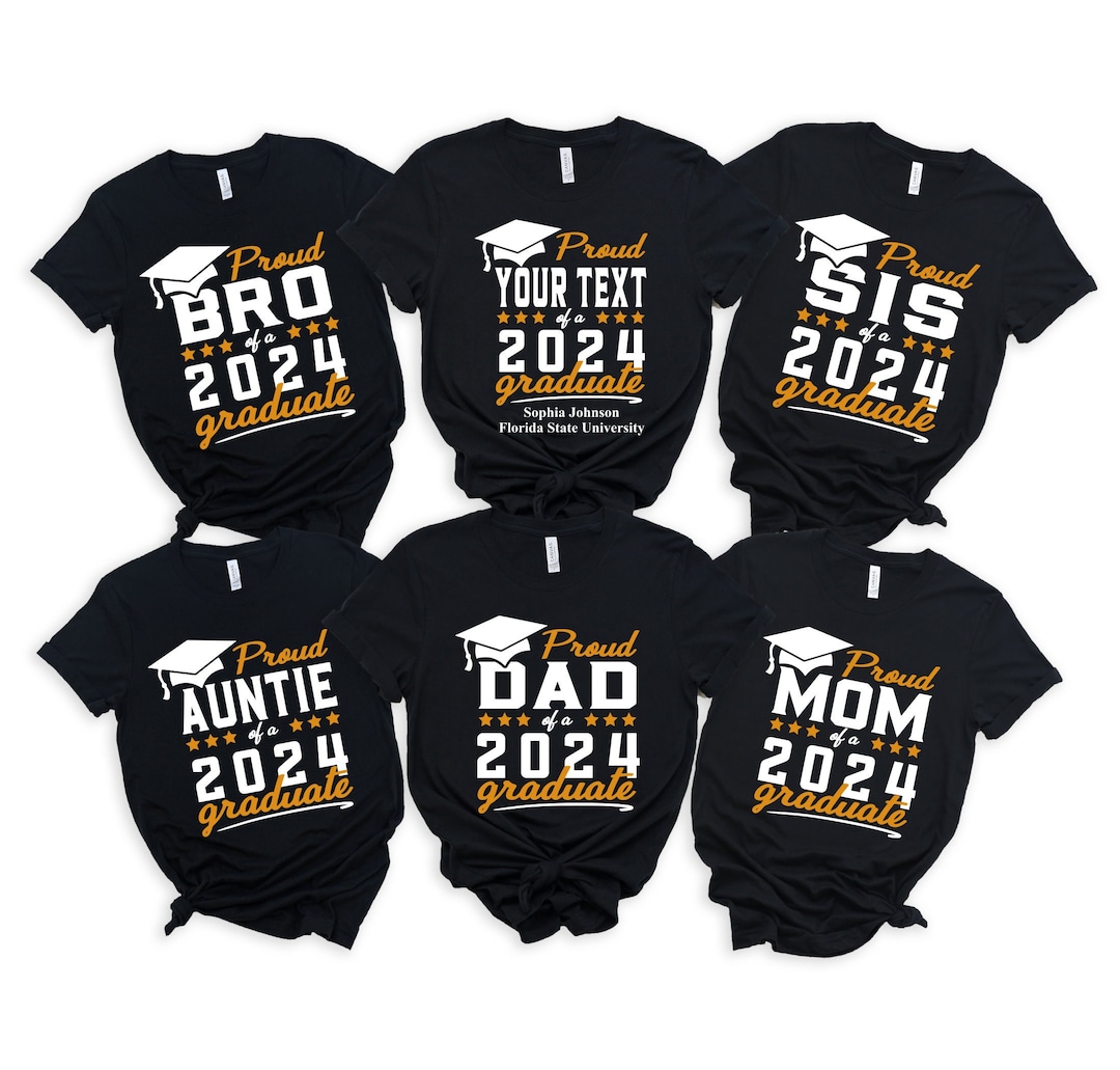 Graduation 2024 Shirts, Custom Proud Family Graduation Shirt, Proud ...