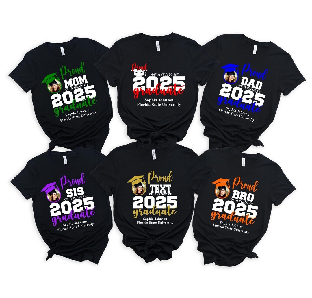 Custom Proud Family Shirt,proud of A Class of 2025 Graduate Shirt,add ...