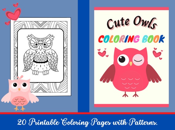 Cute Owl Coloring Pages For Girls To Print