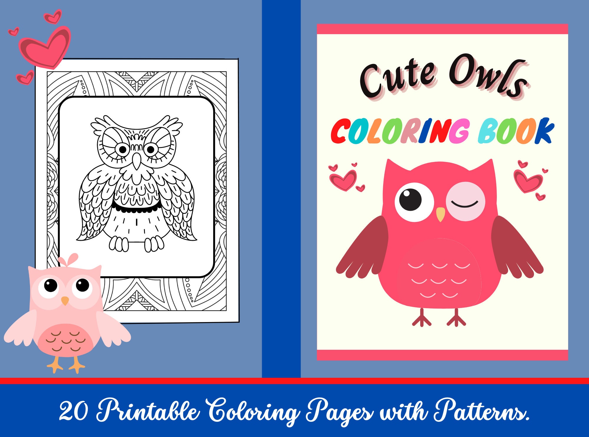 Cute Owls To Color