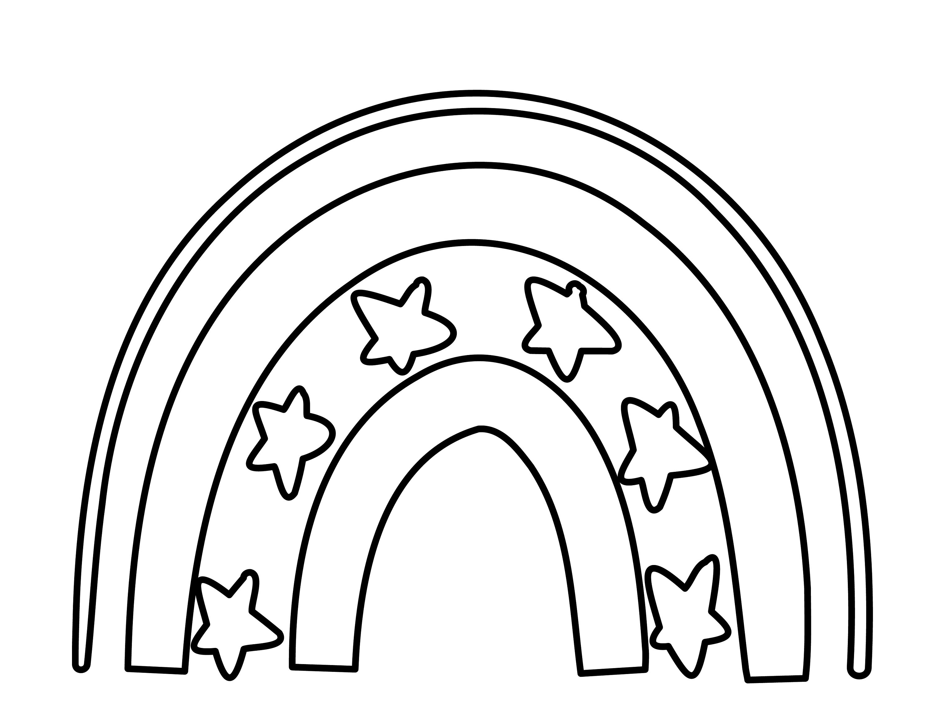 Rainbow Coloring Pages for Kids Birthday Party Activity - Etsy