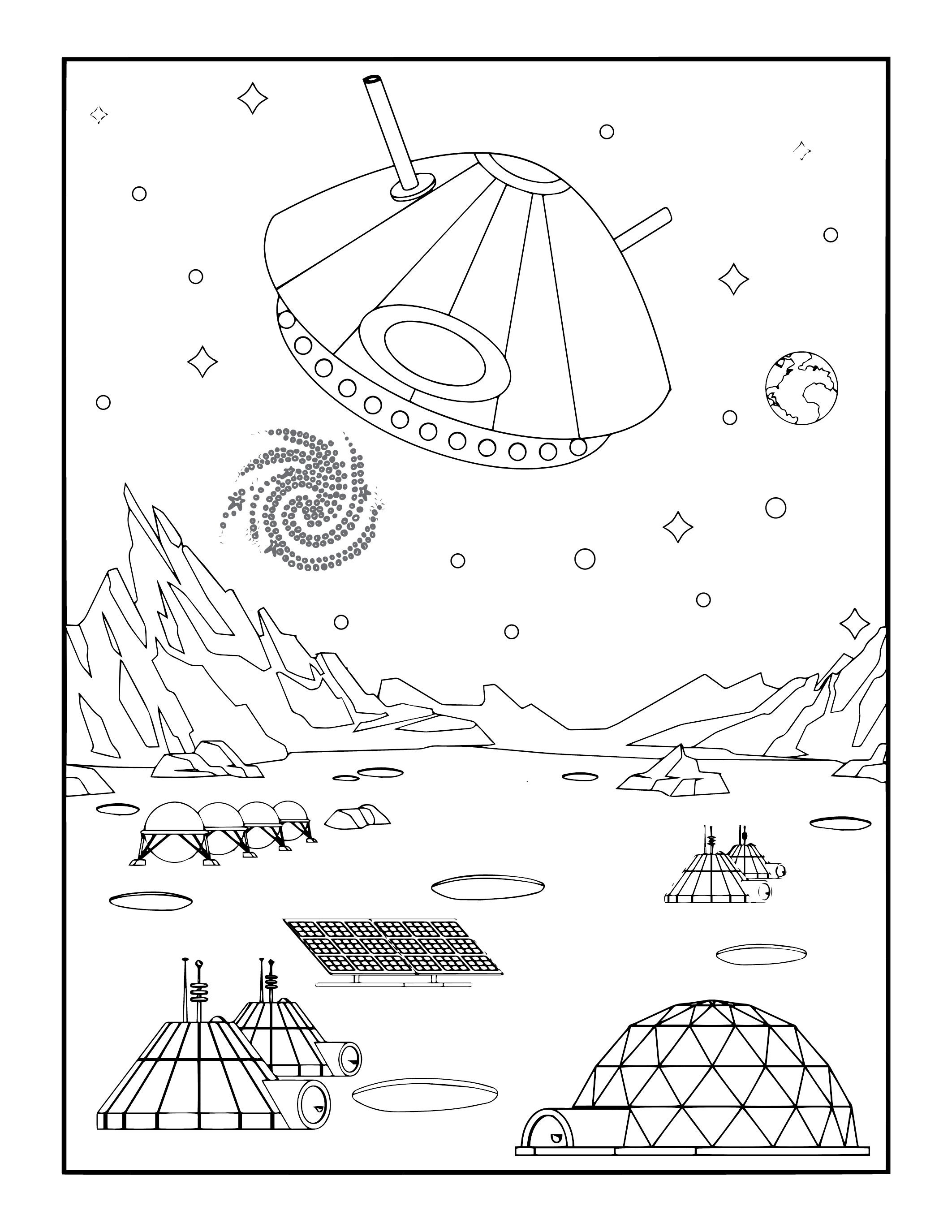 Space Coloring Pages for Kids Space PDF Space Printables Space - Etsy Space Coloring Pages for Kids Space PDF Space Printables Space - Etsy