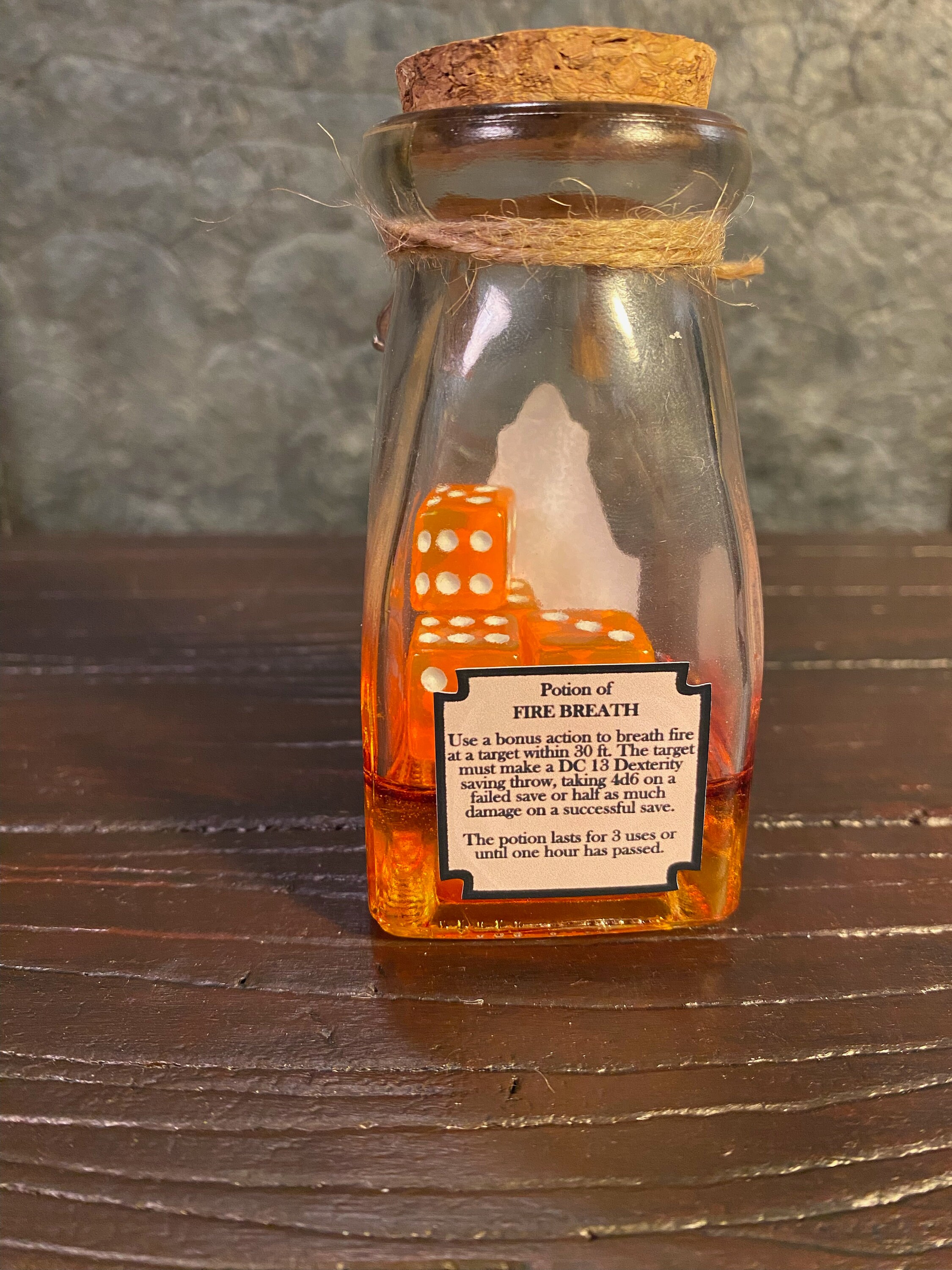 Potion of Fire Breath Roldan's Magical Elixers D&D Resin Dice Potion - Etsy