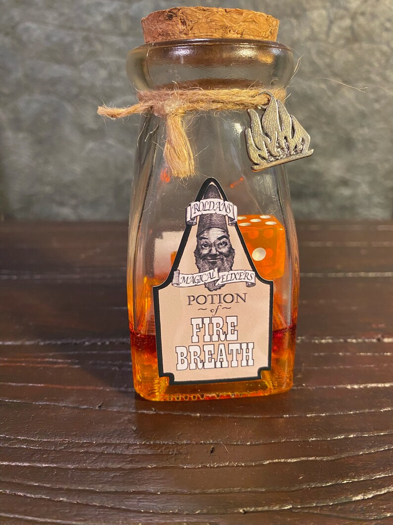 Potion of Fire Breath Roldan's Magical Elixers D&D Resin - Etsy