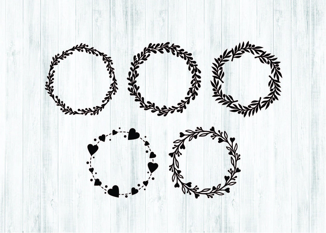 Couronne SVG Bundle cercle Svg Bundle couronne florale Svg - Etsy France