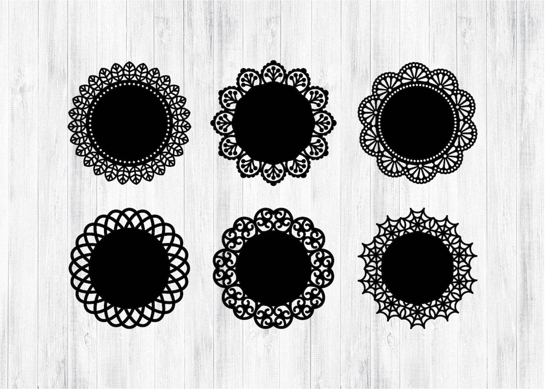 Dollies Bundle Svg Png, Scrapbook Dollies, Vintage Decorative Lace ...