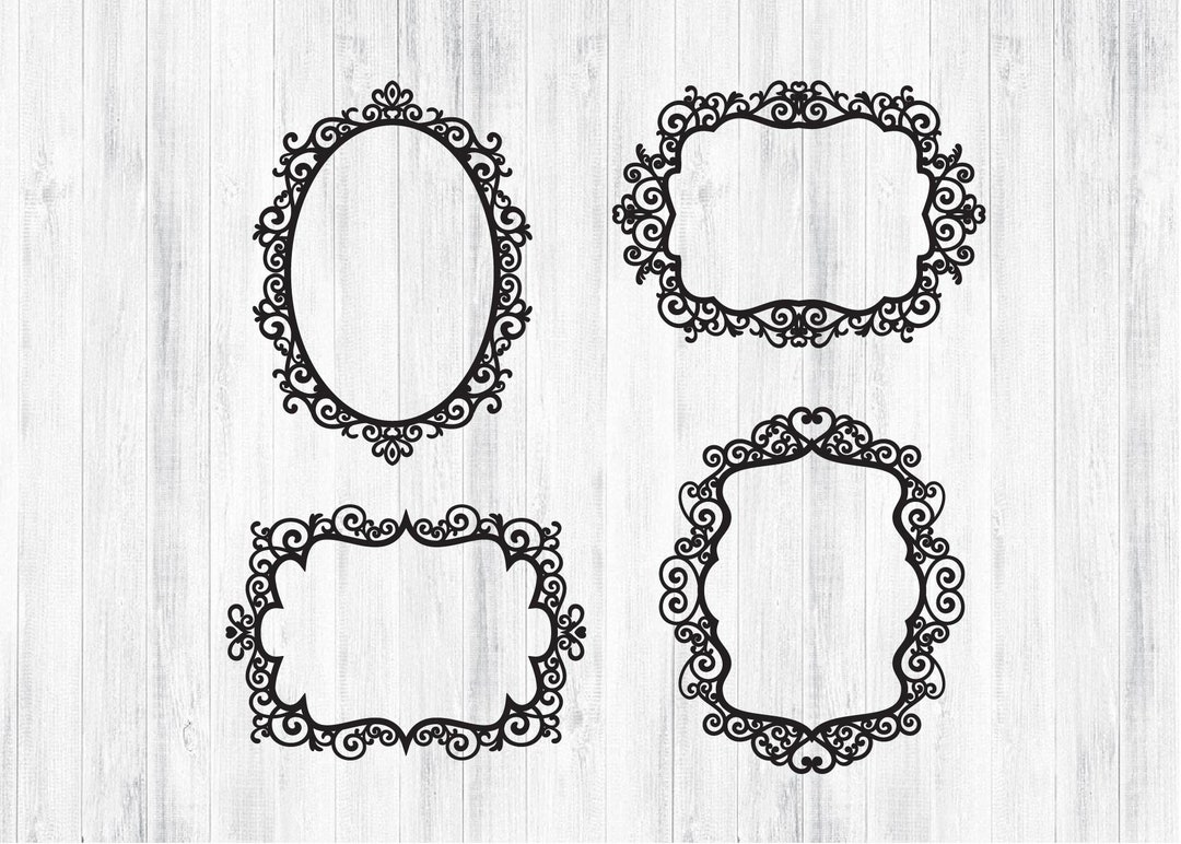 Frame Border SVG Bundle, Square Frames SVG, Fancy Borders SVG, Fancy ...
