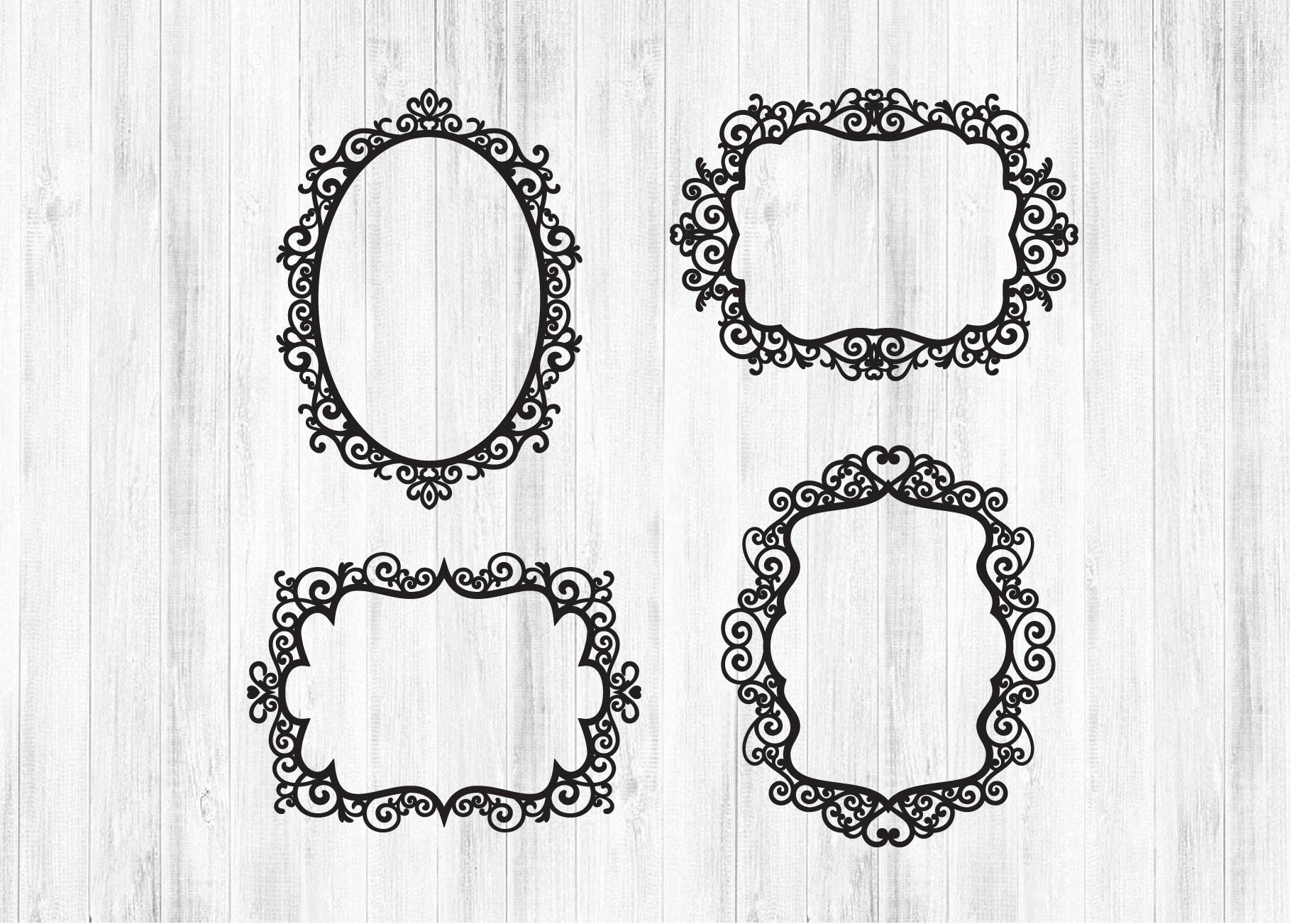 Frame Border Svg Bundle Square Frames Svg Fancy Borders Svg Fancy