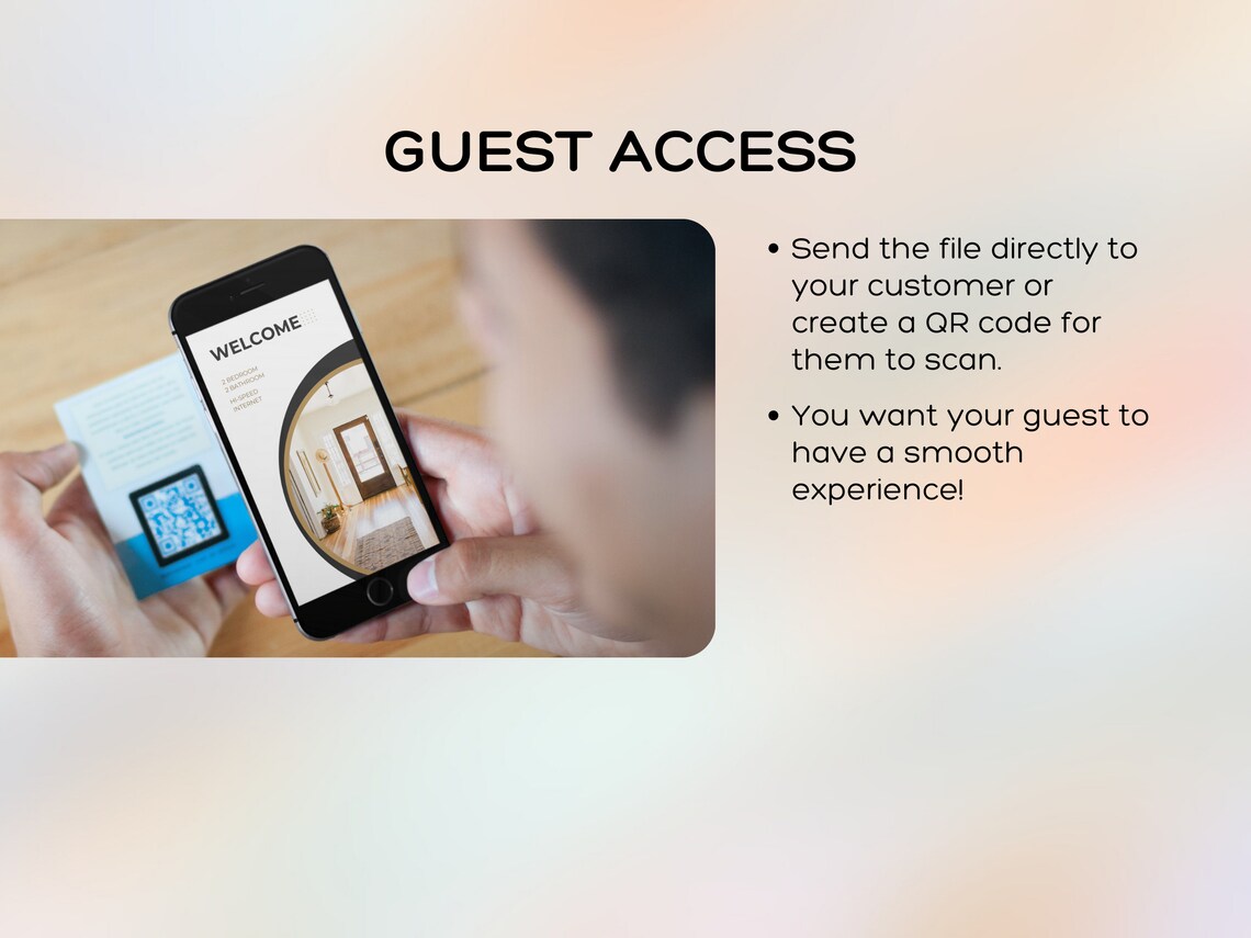 Modern Digital Welcome Book Airbnb Canva, Mobile Digital Welcome Guide ...